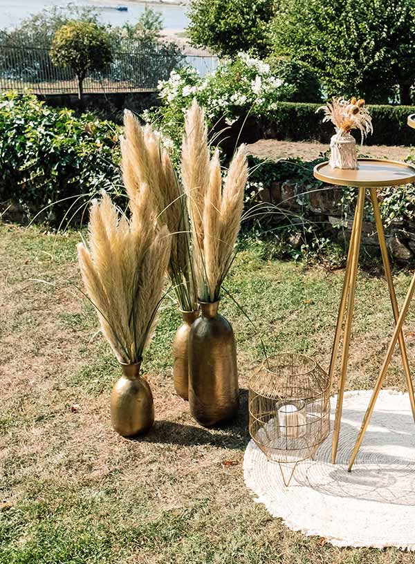 Bodenvasen-Set Gold für Hochzeit & Event in Koblenz mieten